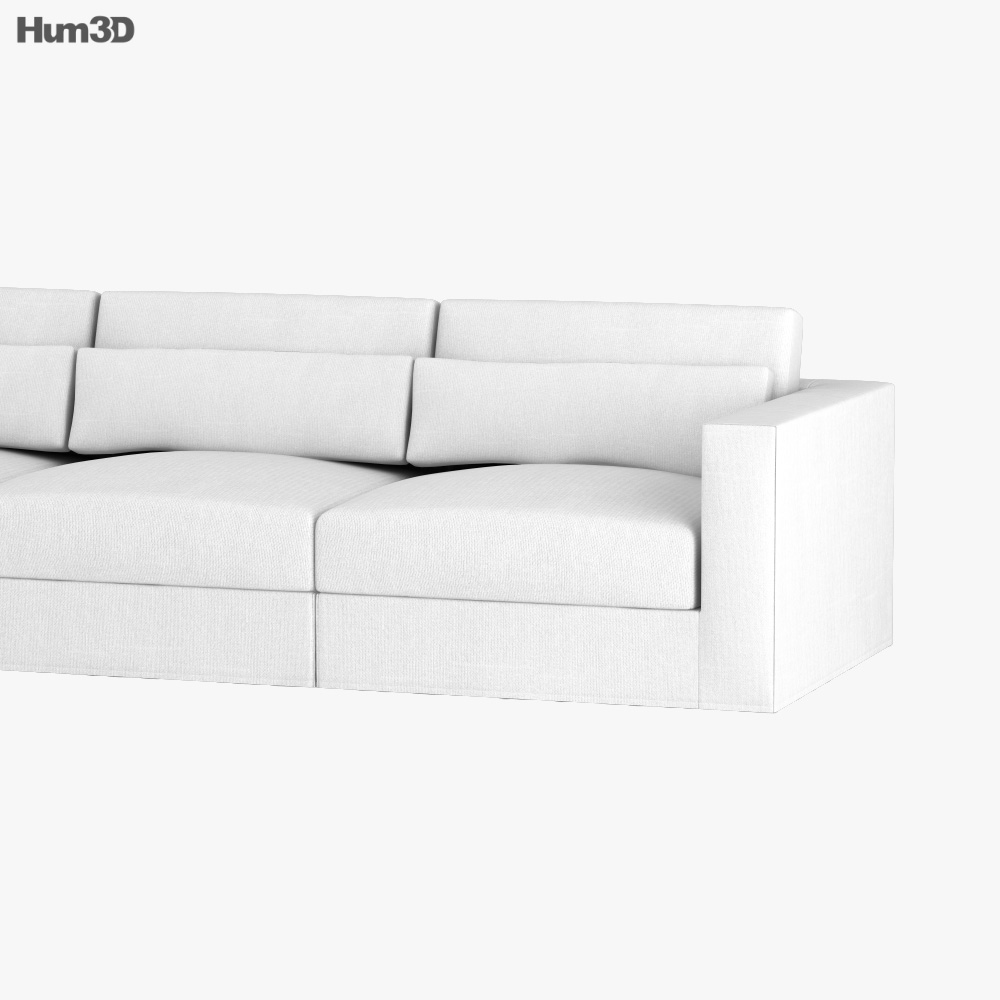 Restoration Hardware Lugano Modular Sofa 3D model - Download Sofa on ...