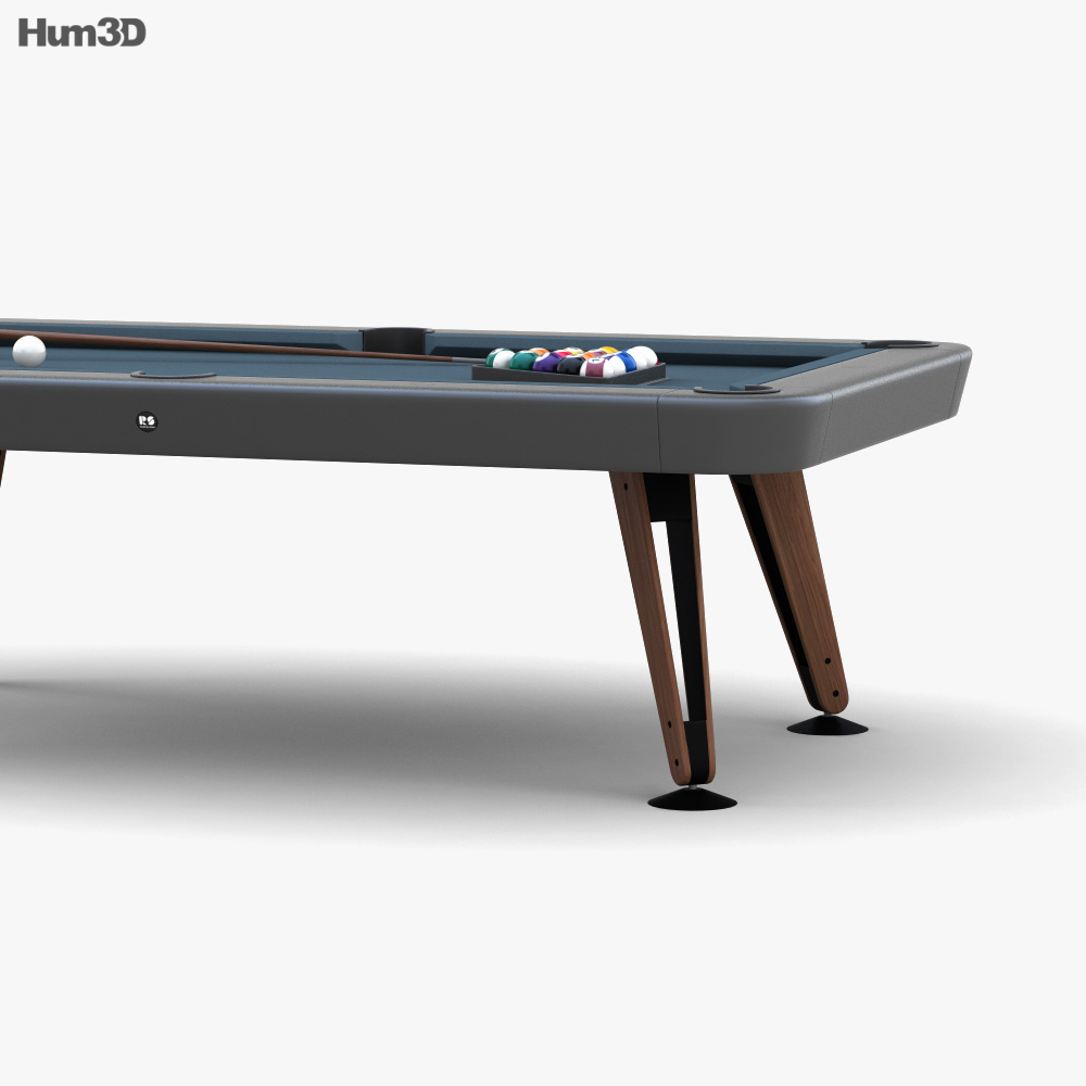 Rs Barcelona Diagonal Pool table 3D model - Download Decoration on ...