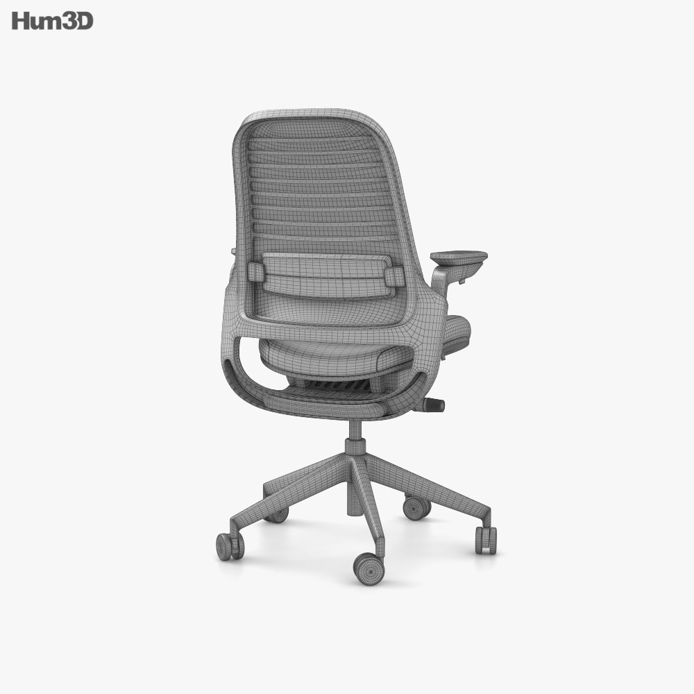 Steelcase Series 1 Office chair 3D model - Download Armchair on ...