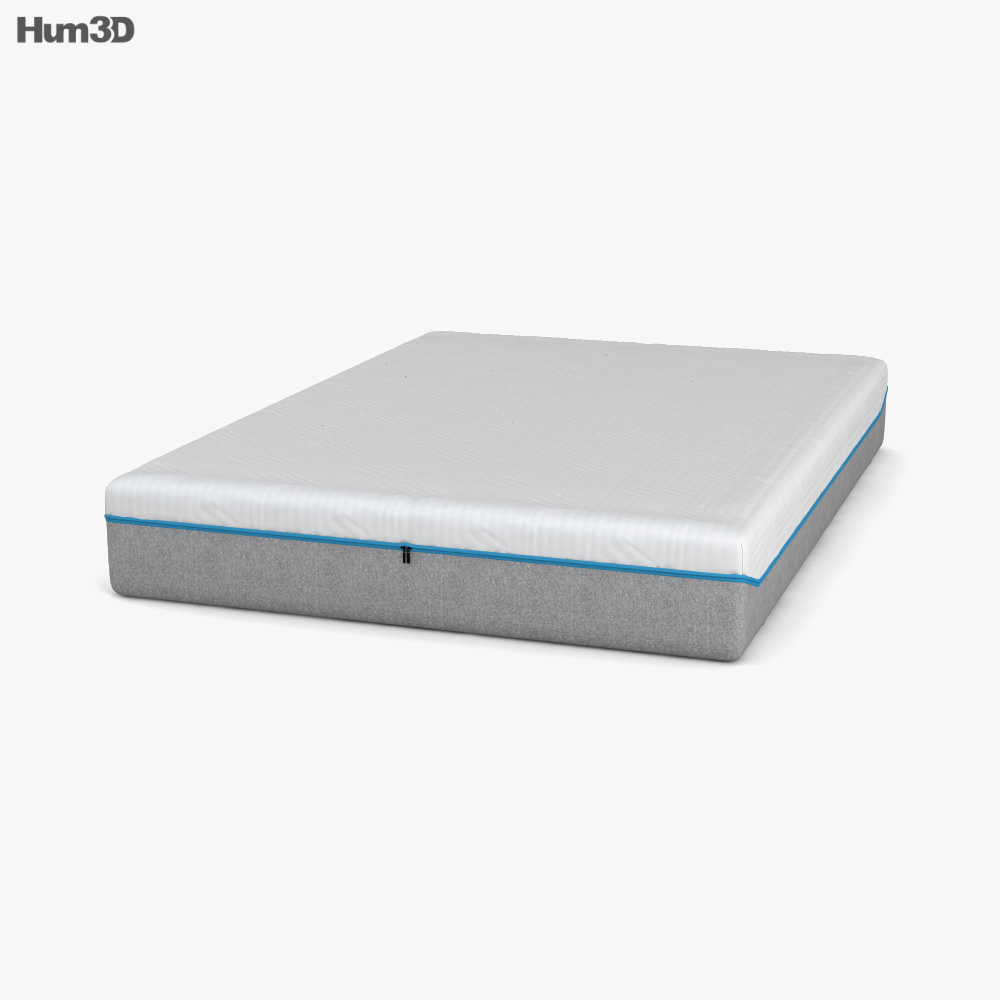 Tempur Cloud Elite Mattress 3D model - Download Bed on 3DModels.org