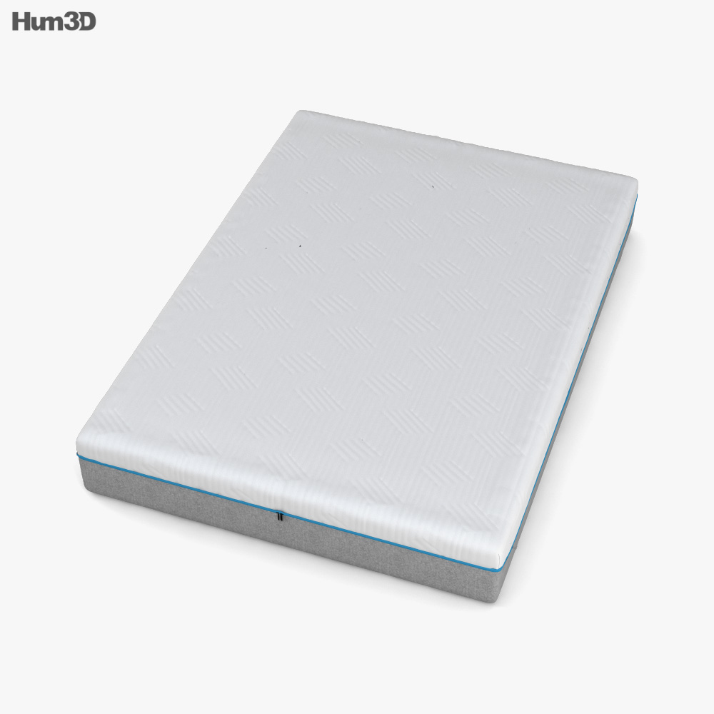 Tempur Cloud Elite Mattress 3D model - Download Bed on 3DModels.org