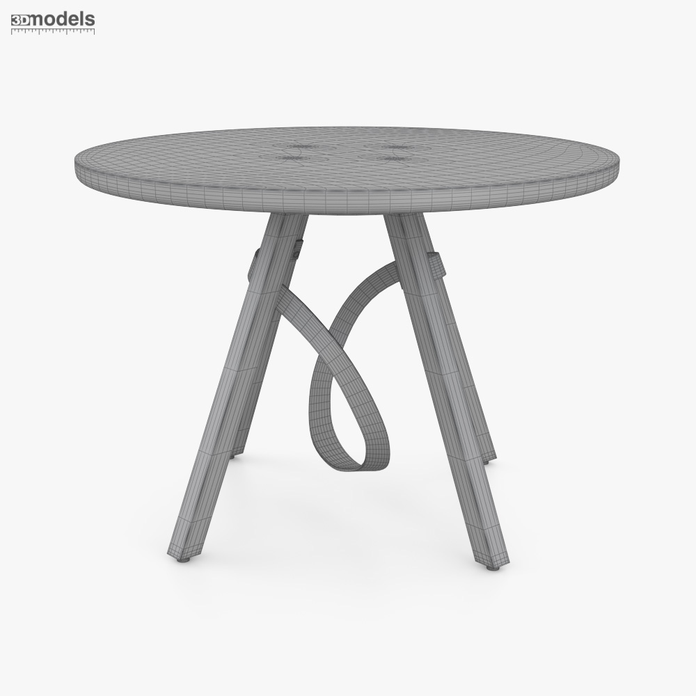 Tom Raffield May Coffee Table Oak 3D model - Download Table on 3DModels.org