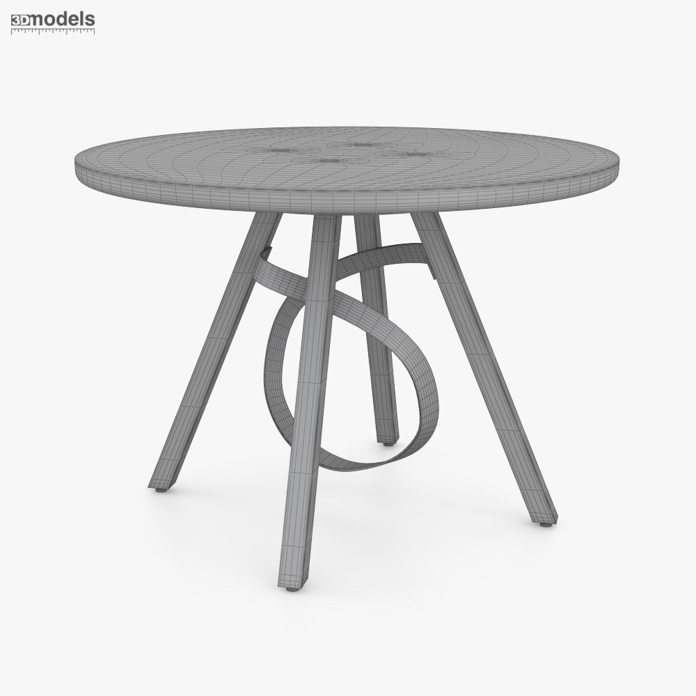 Tom Raffield May Coffee Table Oak 3D model - Download Table on 3DModels.org
