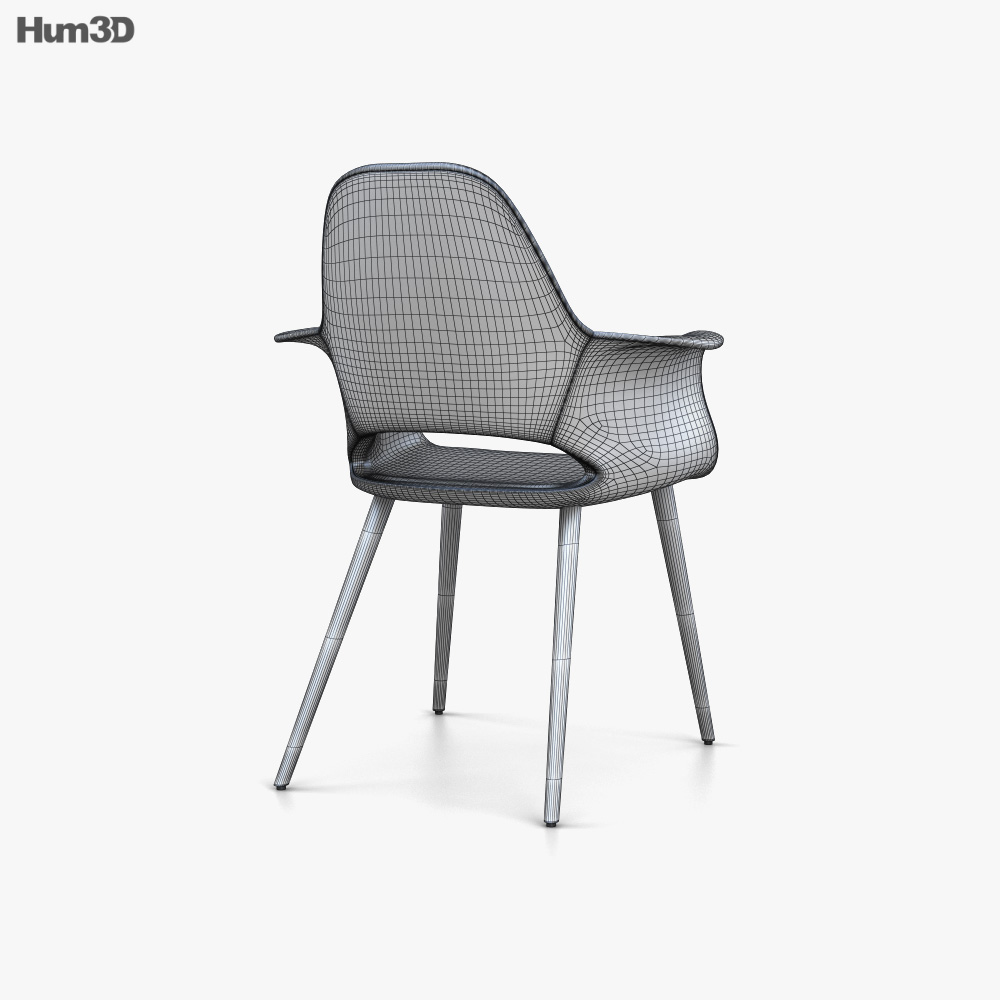 Vitra Organic Conference Chair 3D model - Download Chair on 3DModels.org