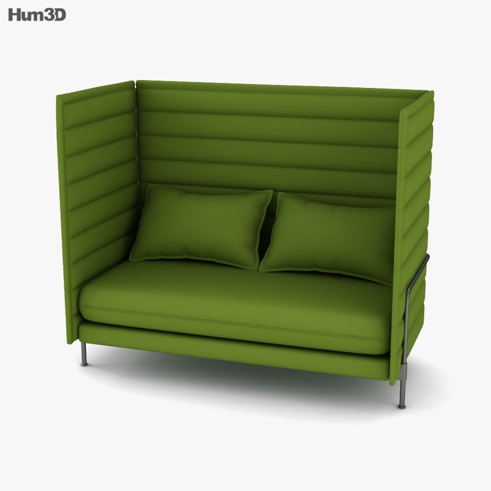 Vitra Alcove Two-Seater sofa 3D model - Download Sofa on 3DModels.org