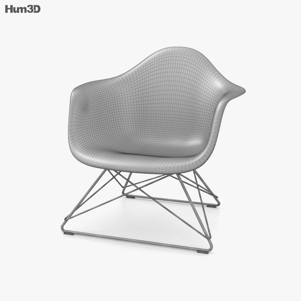 Vitra Eames LAR Armchair 3D model - Download Chair on 3DModels.org