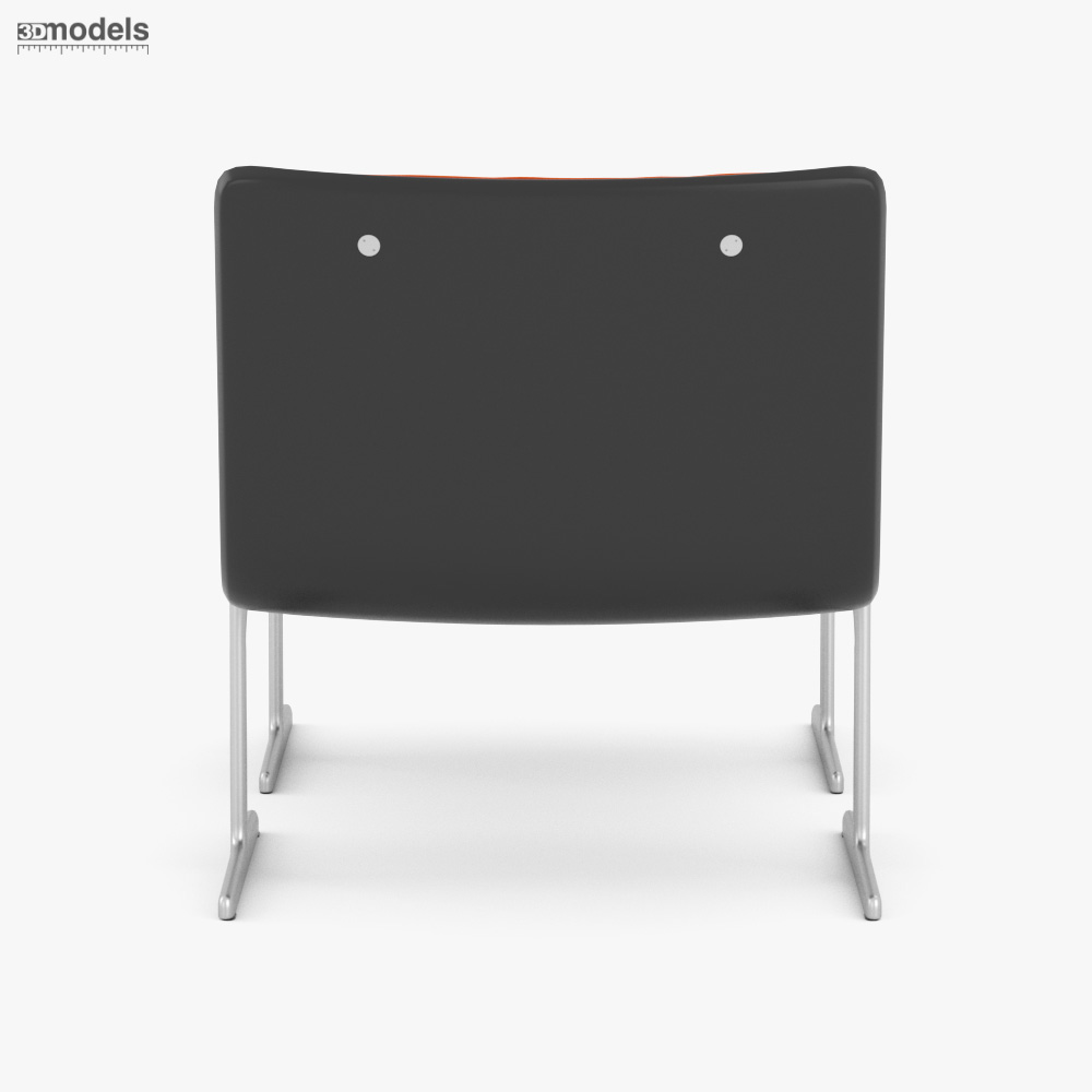 Vitsoe German Dieter Rams 601 Easy Chair with foot stool 3D model ...