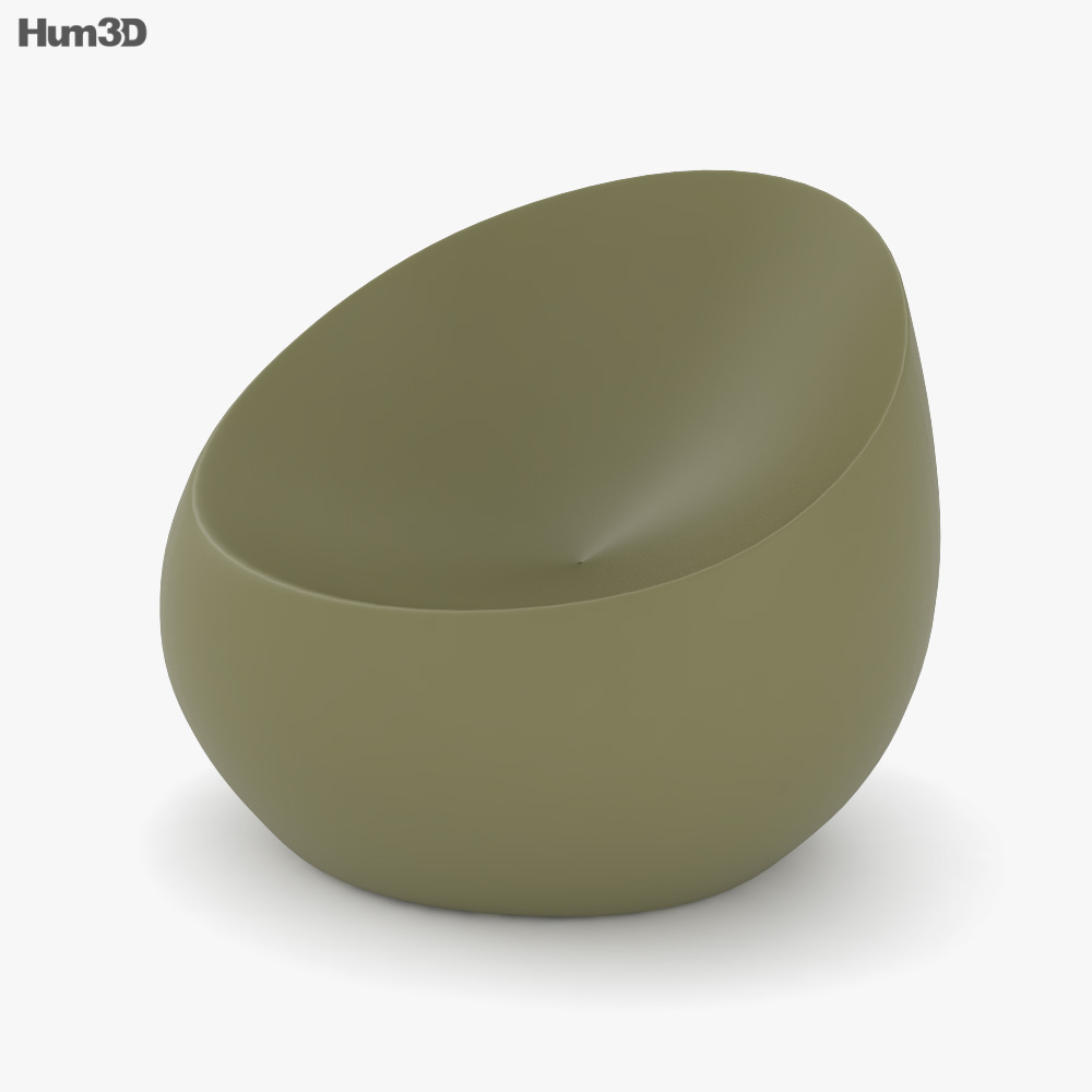 Vondom Stone Lounge chair 3D model - Download Chair on 3DModels.org