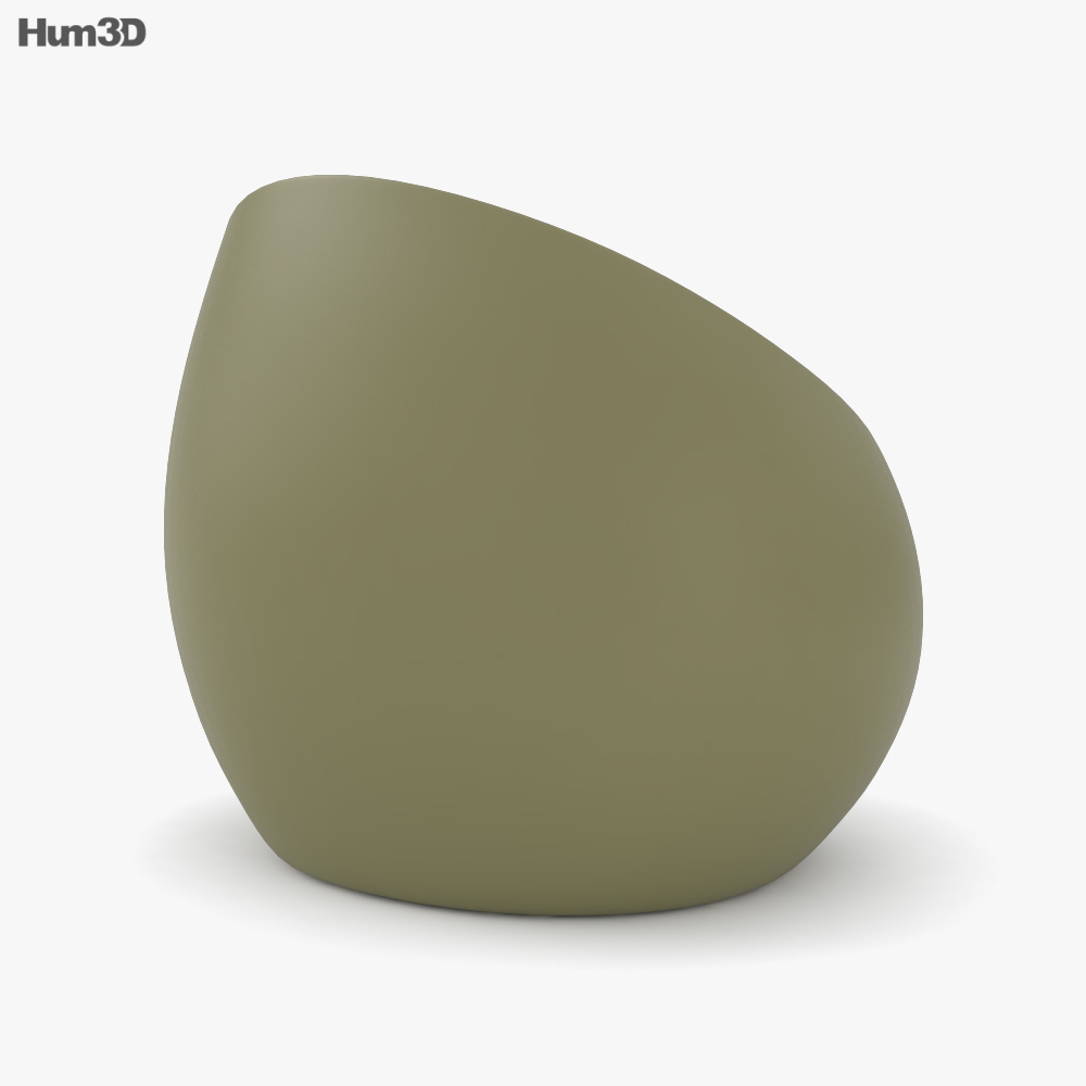 Sillón Lounge Vondom Stone en Verde Oliva Modelo 3D - Descargar Silla ...