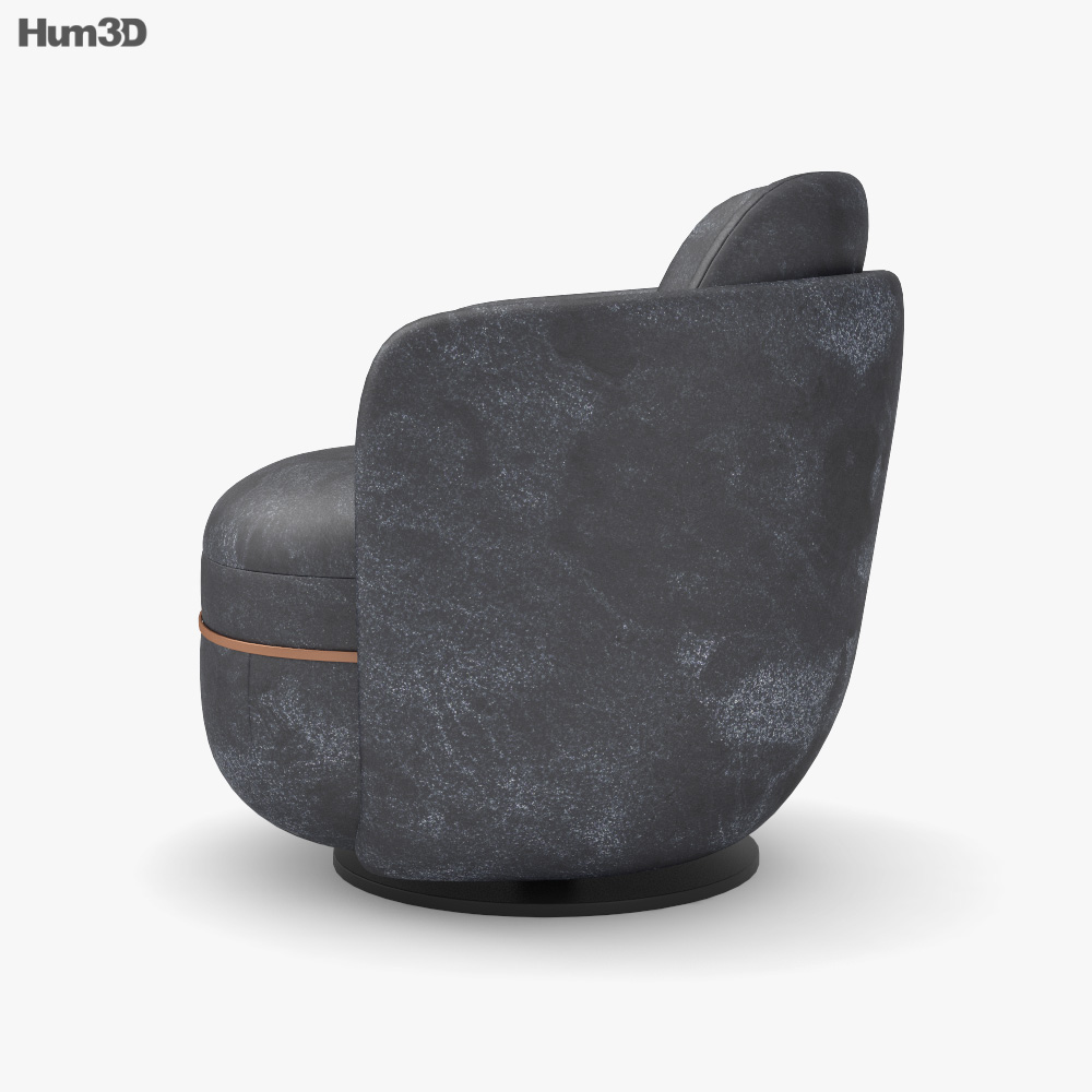Wittmann Miles Lounge chair 3D model - Download Chair on 3DModels.org