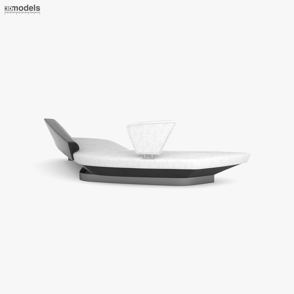 Woosh Sofa by Zaha Hadid 3D model - Download Sofa on 3DModels.org