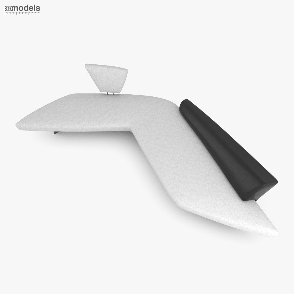 Woosh Sofa by Zaha Hadid 3D model - Download Sofa on 3DModels.org