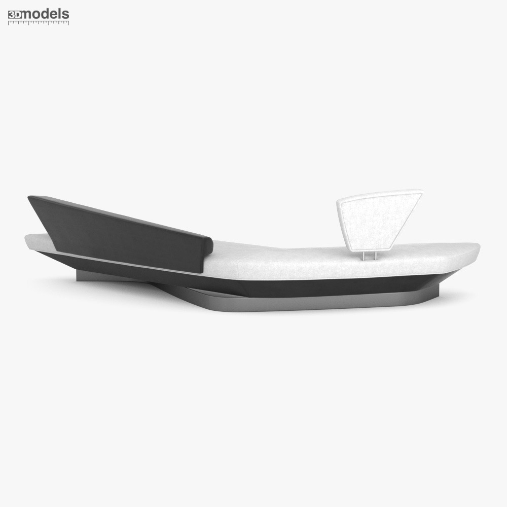 Woosh Sofa by Zaha Hadid 3D model - Download Sofa on 3DModels.org