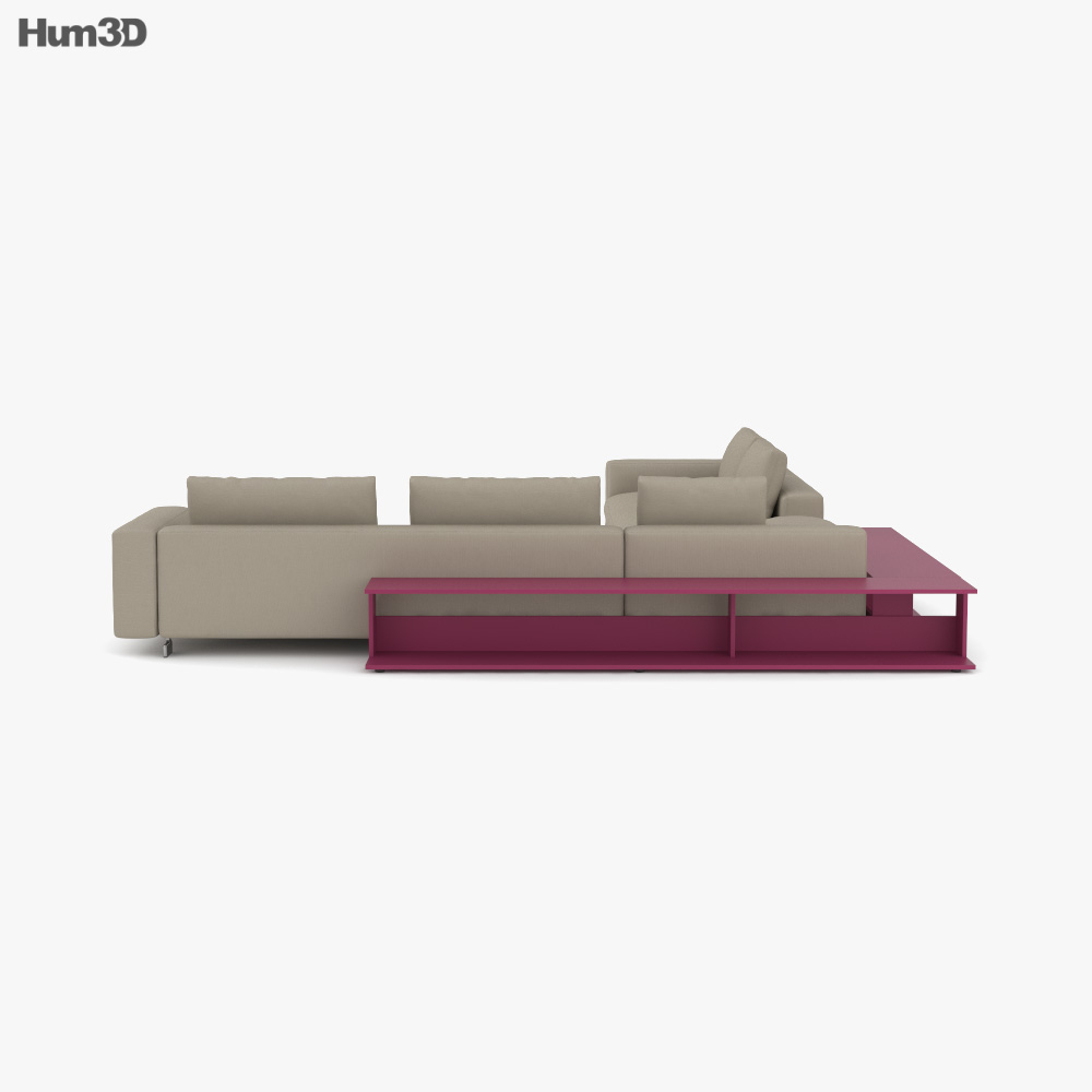Zanotta Scott Sofa 3D model - Download Sofa on 3DModels.org