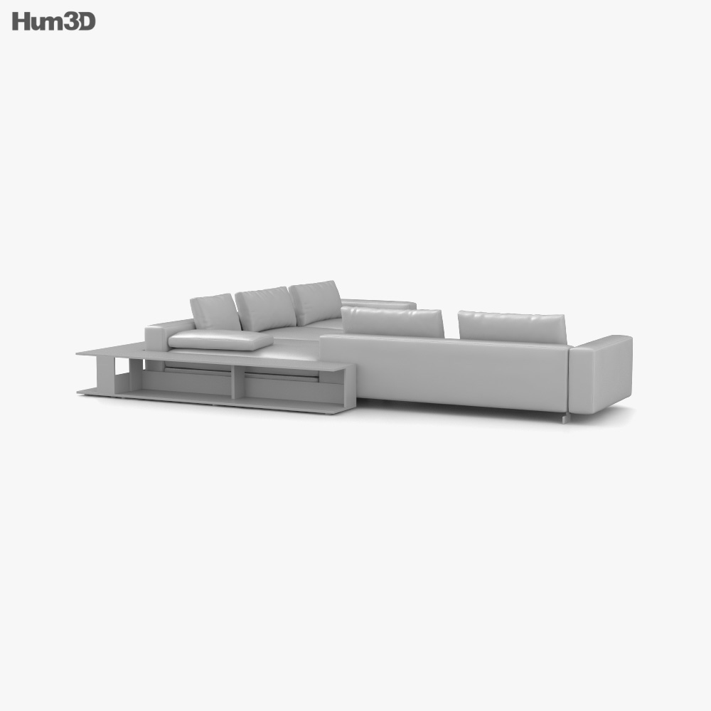 Zanotta Scott Sofa 3D model - Download Sofa on 3DModels.org