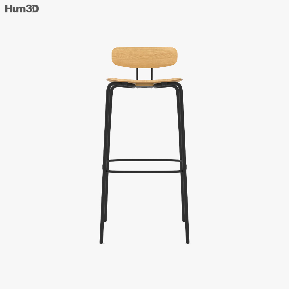 Zeitraum Okito Ply Bar stool 3D model - Download Chair on 3DModels.org