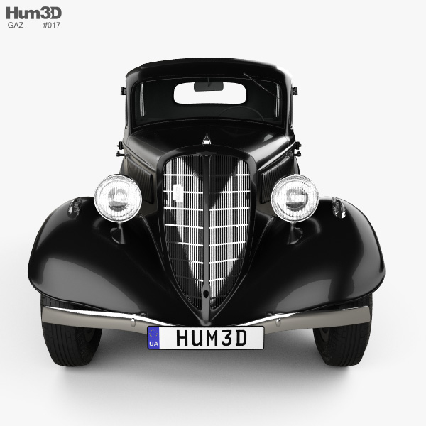 GAZ M1 1936 3D model - Download Sedan on 3DModels.org