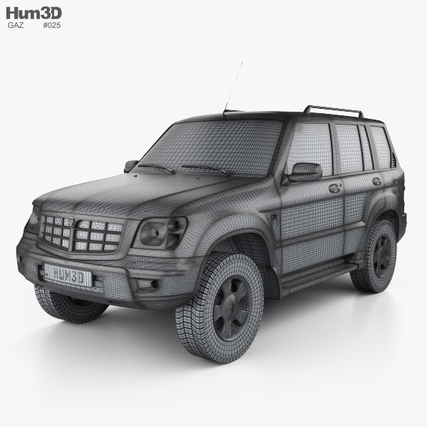 GAZ 3106 Ataman II 2009 3D model - Download Crossover SUV on 3DModels.org