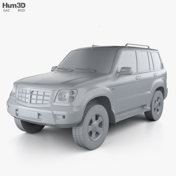 GAZ 3106 Ataman II 2009 3D model - Download Crossover SUV on 3DModels.org