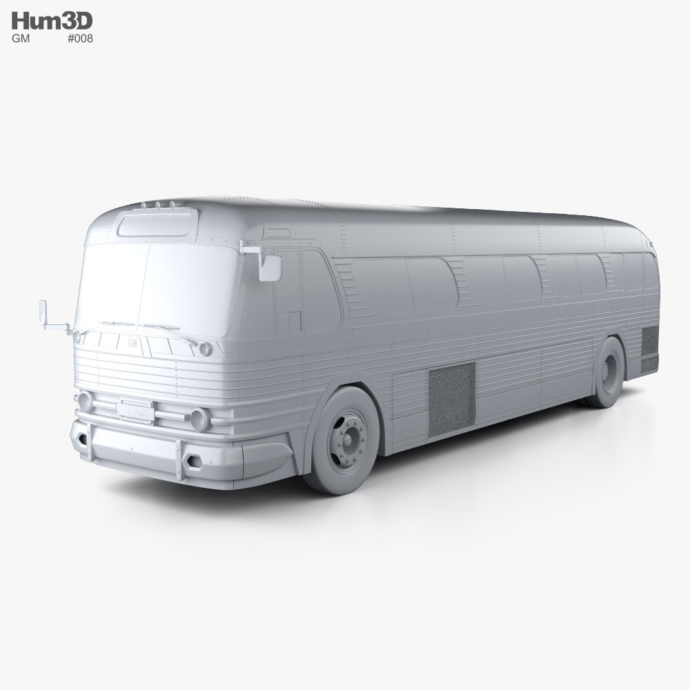 GM PD-4104 Ônibus 1953 Modelo 3D - Baixar Ônibus no 3DModels.org