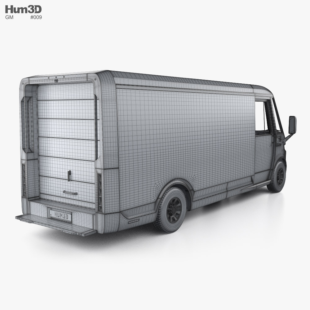 GM Bright Drop EV600 with HQ interior 2024 3D model - Download Van on ...