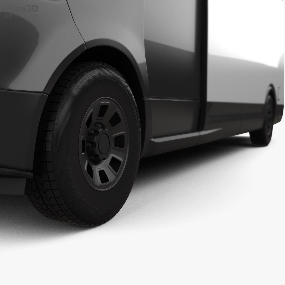 GM Bright Drop EV600 with HQ interior 2024 3D model - Download Van on ...