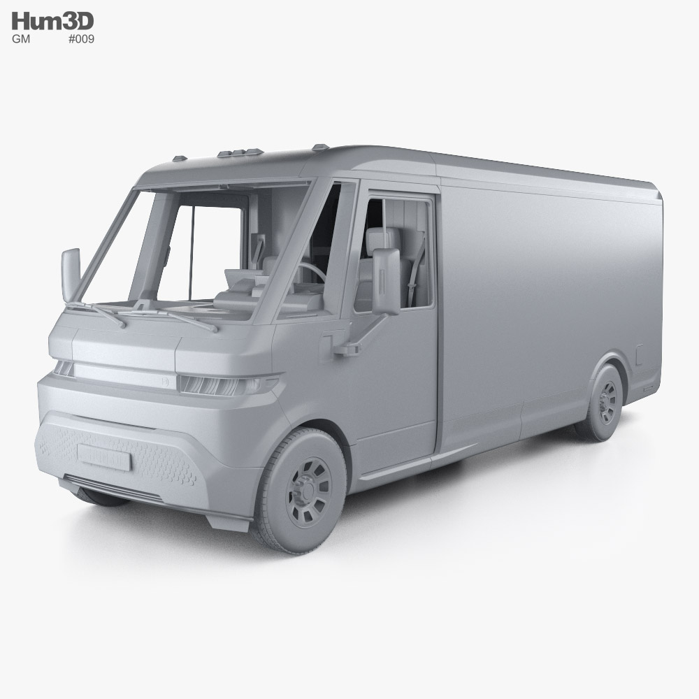 GM Bright Drop EV600 with HQ interior 2024 3D model - Download Van on ...