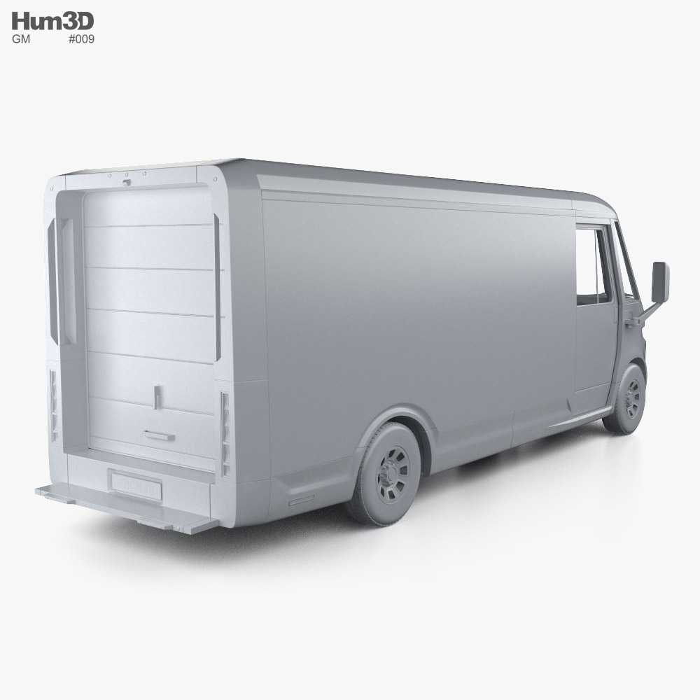 GM Bright Drop EV600 with HQ interior 2024 3D model - Download Van on ...