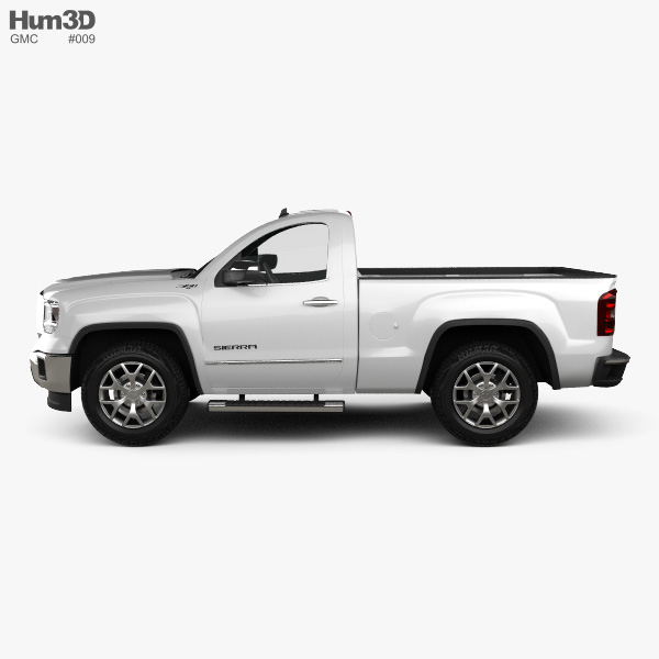 GMC Sierra Single Cab 2016 3D model - Download Pickup on 3DModels.org