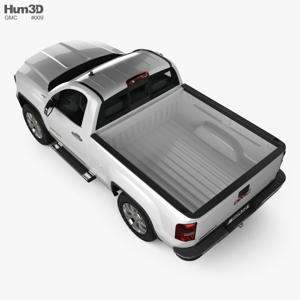 GMC Sierra Single Cab 2016 3D model - Download Pickup on 3DModels.org