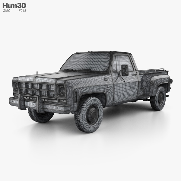 GMC Sierra Grande 454 Pickup 1979 3D model - Download Pickup on ...