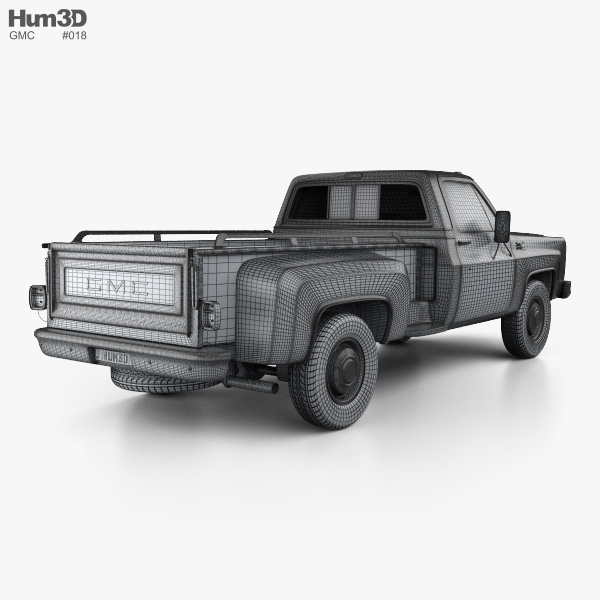 GMC Sierra Grande 454 Pickup 1979 3D model - Download Pickup on ...