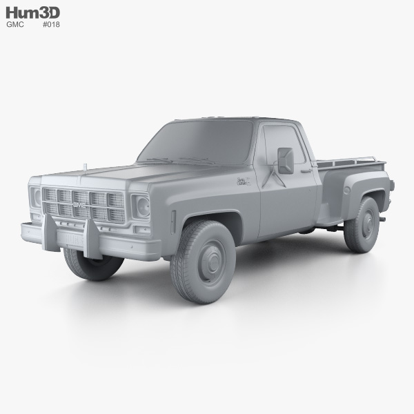 GMC Sierra Grande 454 Pickup 1979 3D model - Download Pickup on ...