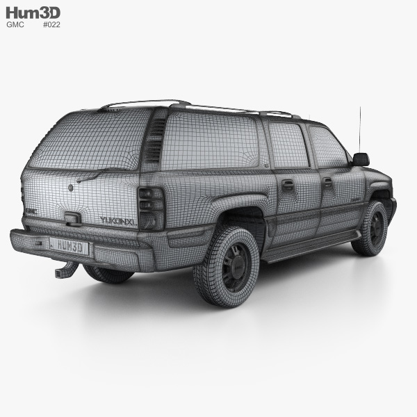 GMC Yukon XL 2004 3D model - Download Crossover SUV on 3DModels.org