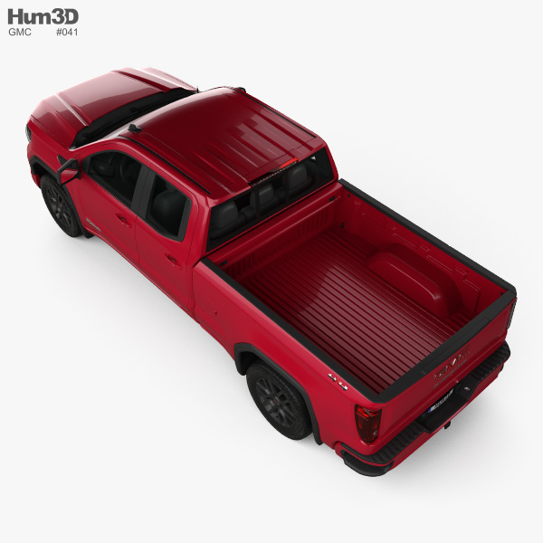 GMC Sierra 1500 Double Cab Standard Box Elevation 2022 3D model ...