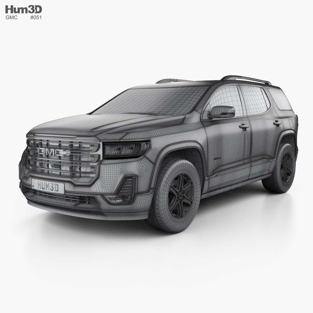 GMC Acadia AT4 2022 3D model - Download Crossover SUV on 3DModels.org