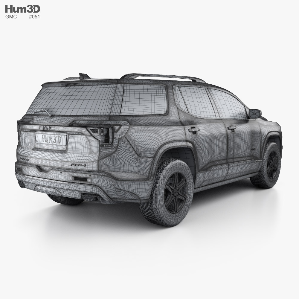 GMC Acadia AT4 2022 3D model - Download Crossover SUV on 3DModels.org