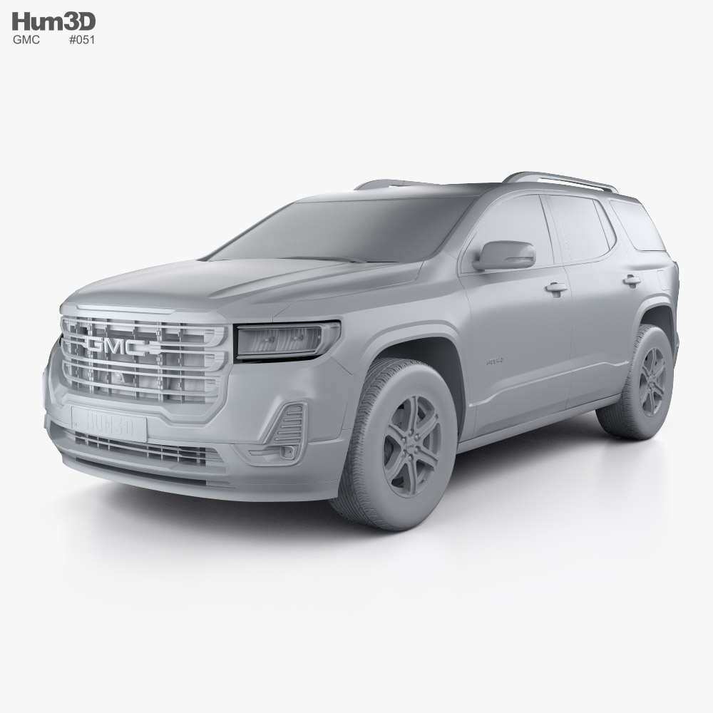 GMC Acadia AT4 2022 3D model - Download Crossover SUV on 3DModels.org