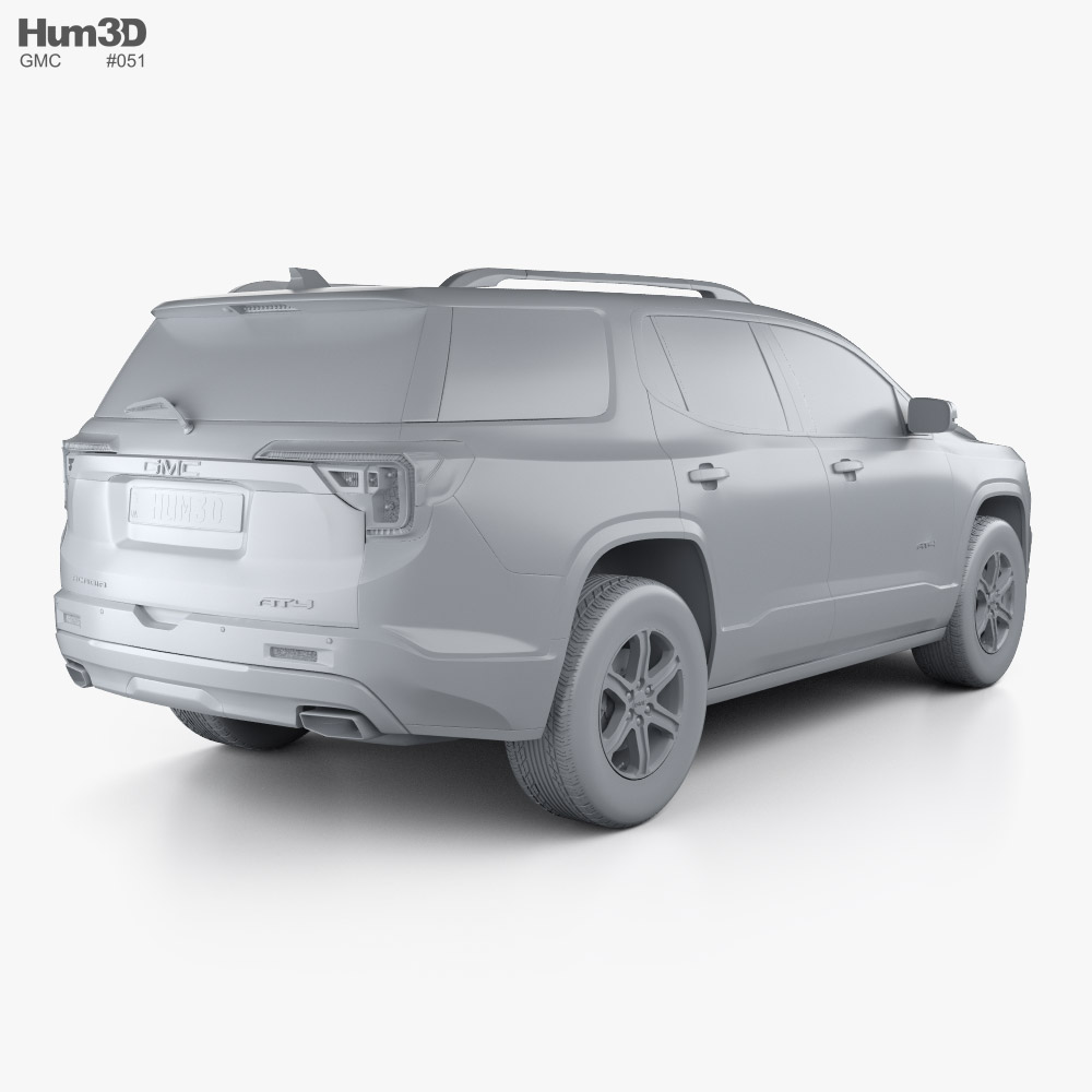 GMC Acadia AT4 2022 3D model - Download Crossover SUV on 3DModels.org