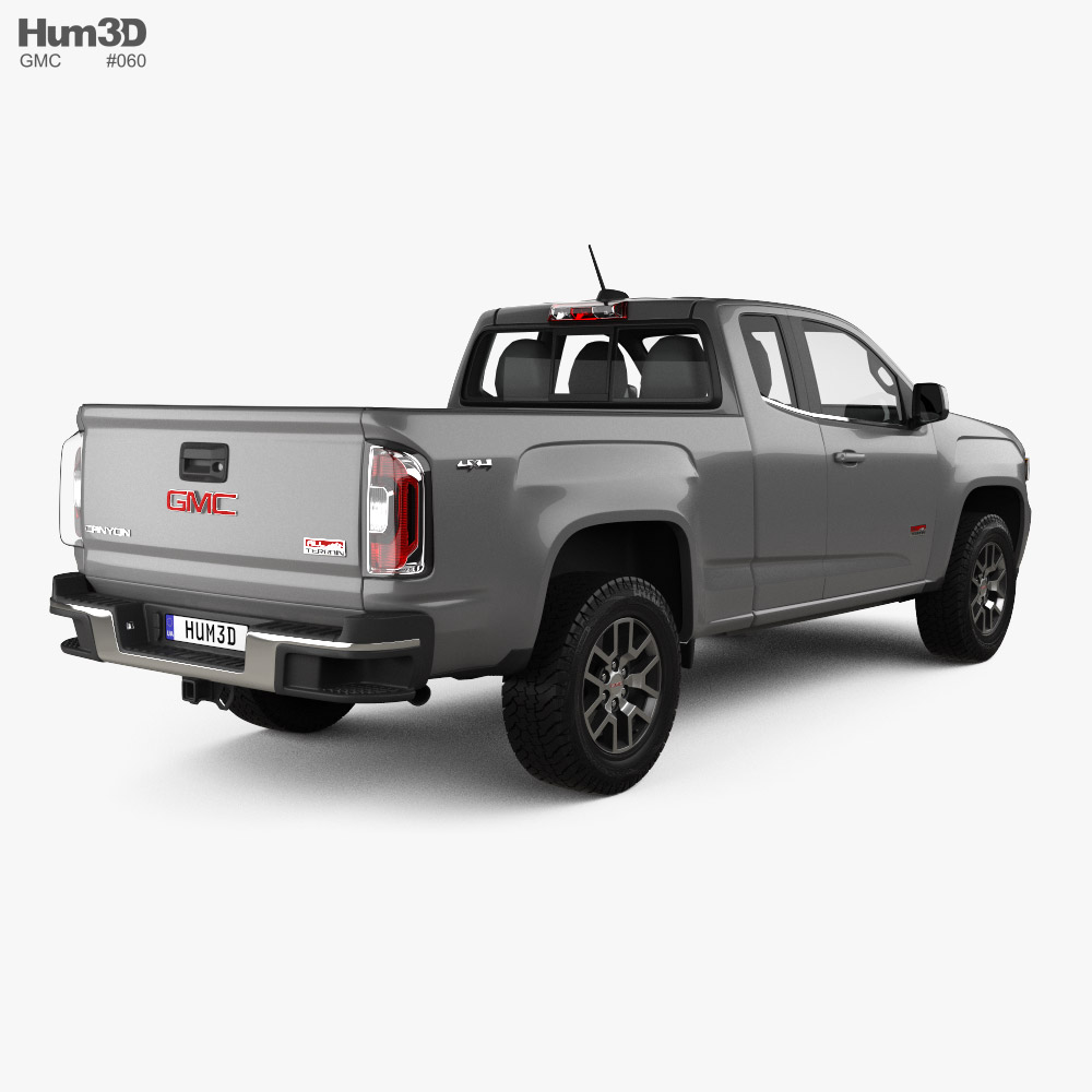 GMC Canyon Extended Cab All Terrain 2020 3D model - Download Pickup on ...