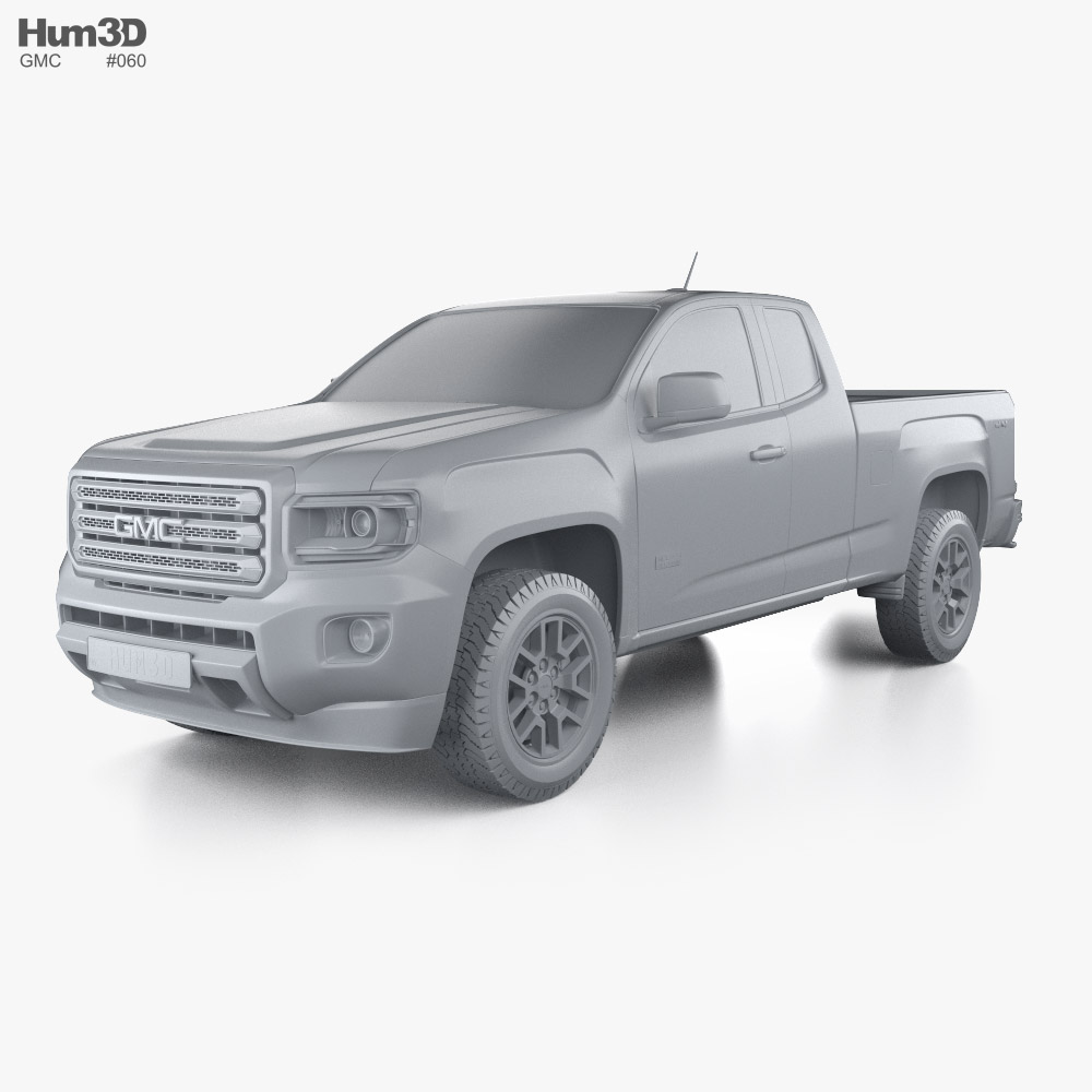 GMC Canyon Extended Cab All Terrain 2020 3D model - Download Pickup on ...