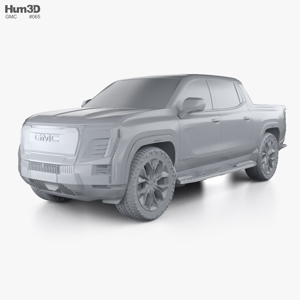 GMC Sierra EV Crew Cab AT4 2025 3D model - Download Pickup on 3DModels.org