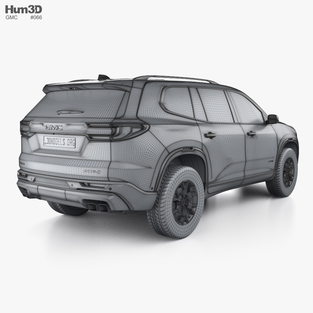GMC Acadia AT4 2025 3D model - Download Crossover SUV on 3DModels.org