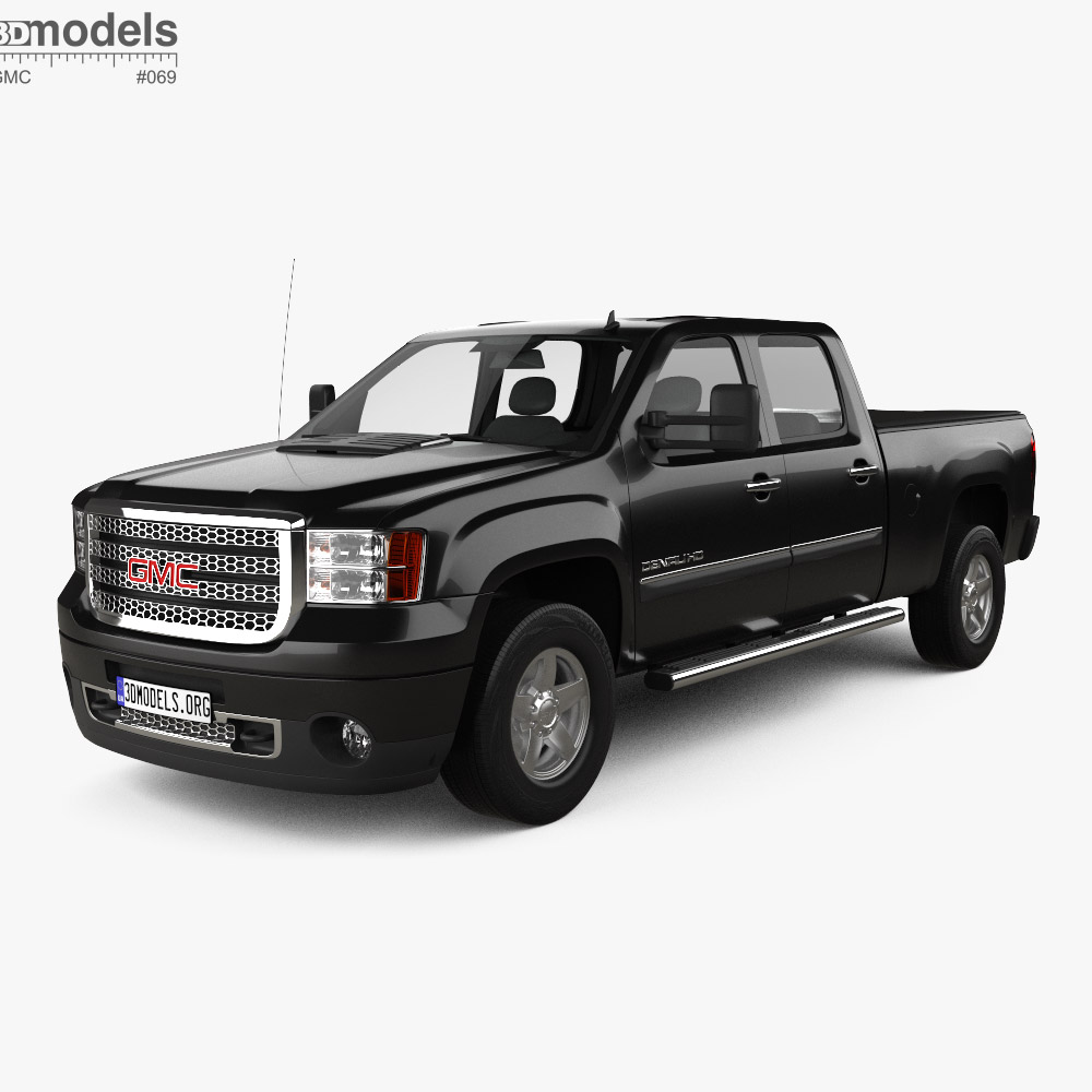 GMC Sierra 2500 HD Crew Cab Standard Bed Denali 2013 3D model ...