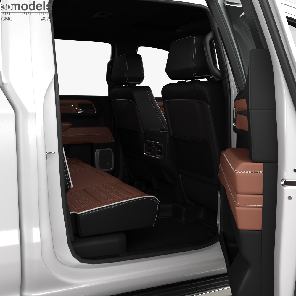 GMC Sierra 1500 Crew Cab ShortBox Denali may Interior at Makina 2025 3D ...