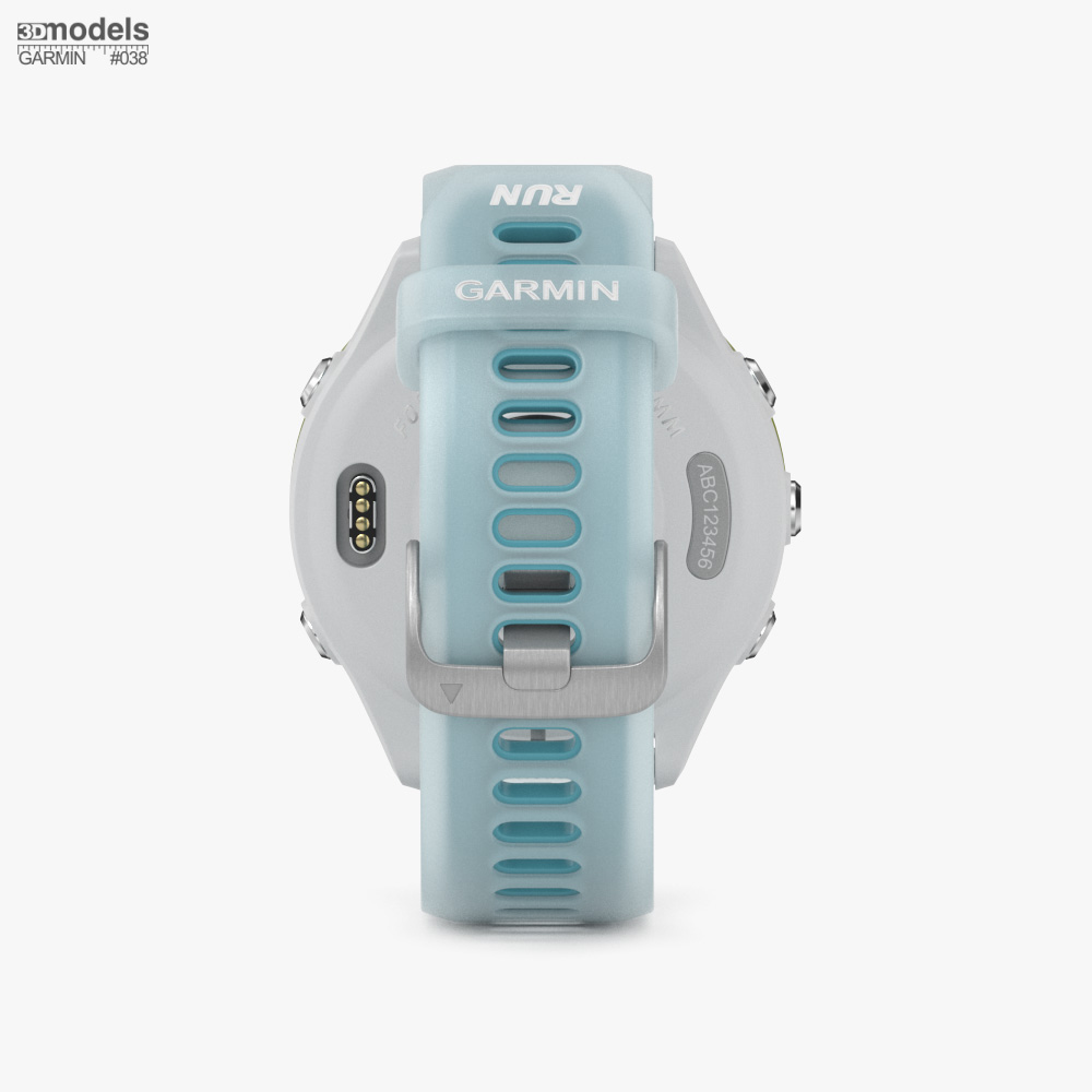 Garmin Forerunner 570 47mm 2025 Turquoise Band 3D model - Download ...