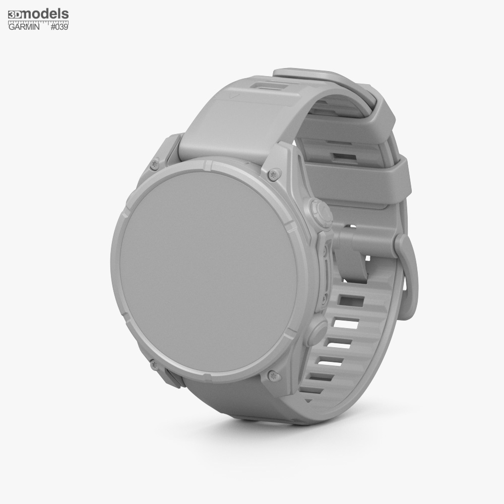 Garmin Fenix 8 Pro 47mm Carbon Gray Titanium Black 3D model - Download ...