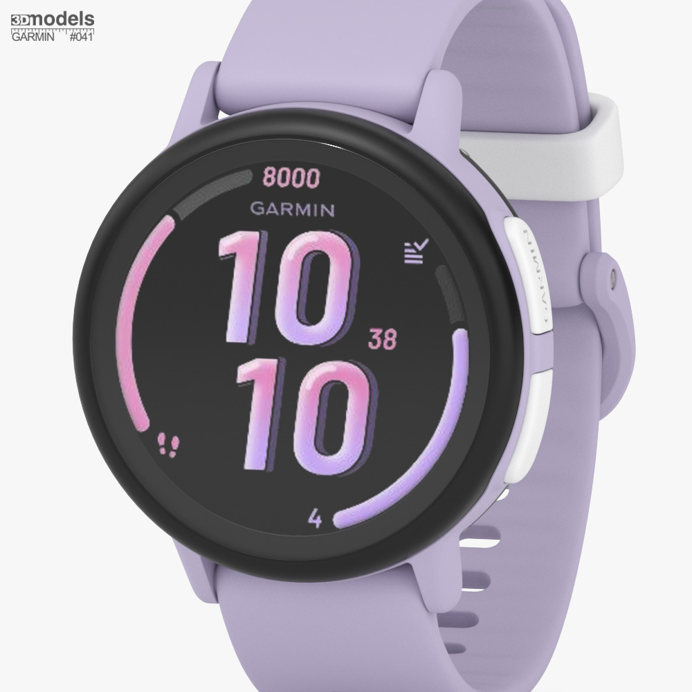 Garmin Bounce 2 Kids Smartwatch Light Purple 3D model - Download Smart ...