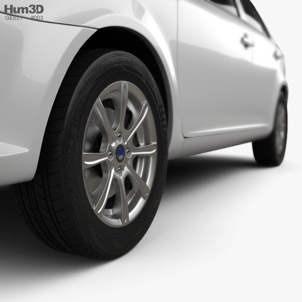 Geely MK hatchback 2014 3D model - Download Hatchback on 3DModels.org