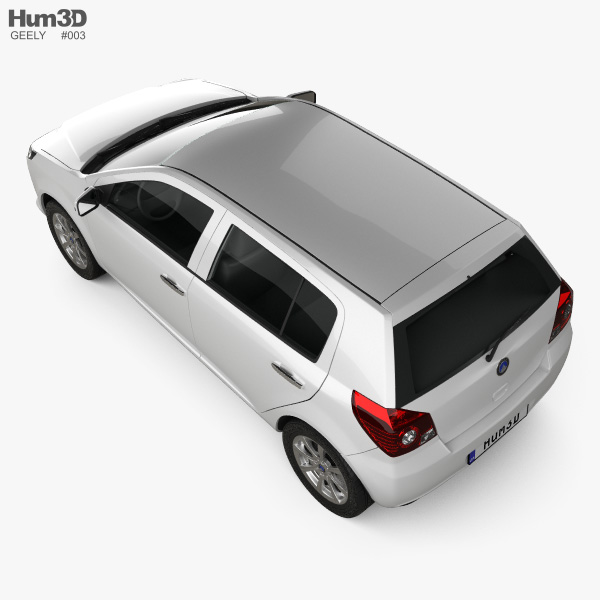 Geely MK hatchback 2014 3D model - Download Hatchback on 3DModels.org